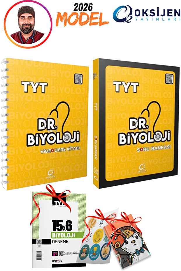 Oksijen Yayınları 2027 Model Dr Biyoloji TYT Video Ders Kitabı ve TYT ...