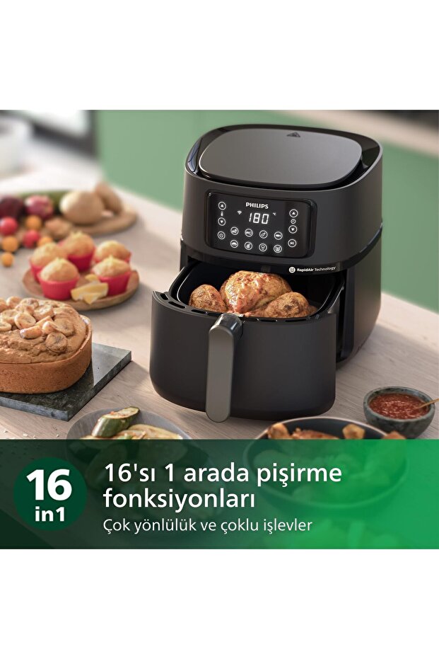 Philips 5000 Yeni Seri 16 In 1 Uzaktan Bağlantılı 7,2 L Geniş Hazneli ...