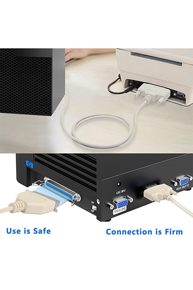 Leonpro Lpt 25 pin paralel port to 36 Pin Dotmatrix yazıcı kablosu 1.3m ...