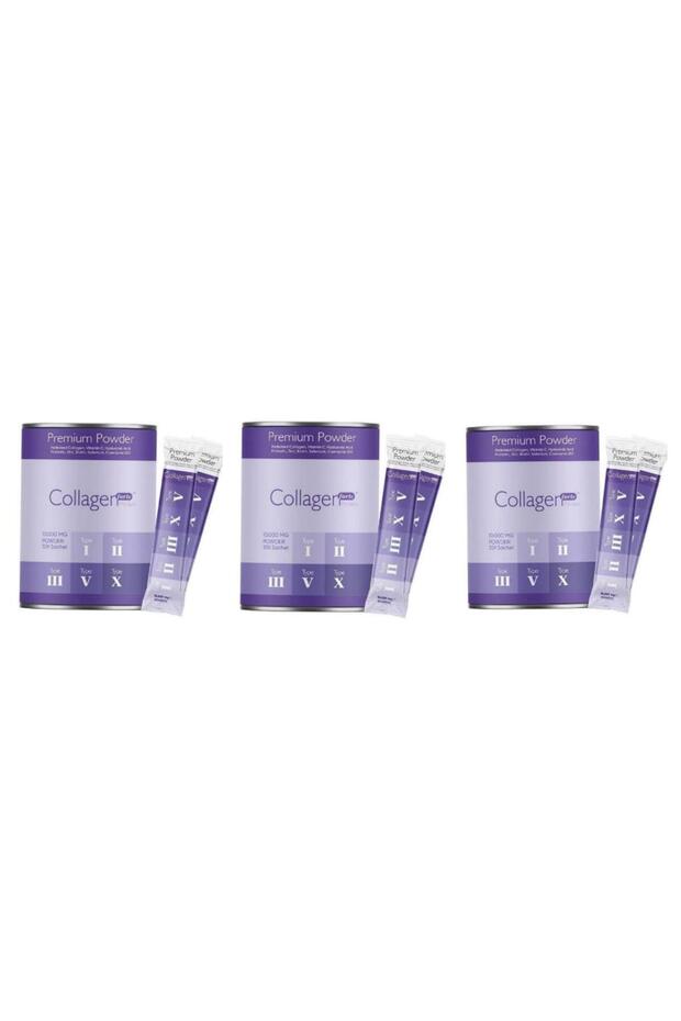 Collagen Forte Platinum 3 Box Powder Collagen 300g, 5 Types Powder ...