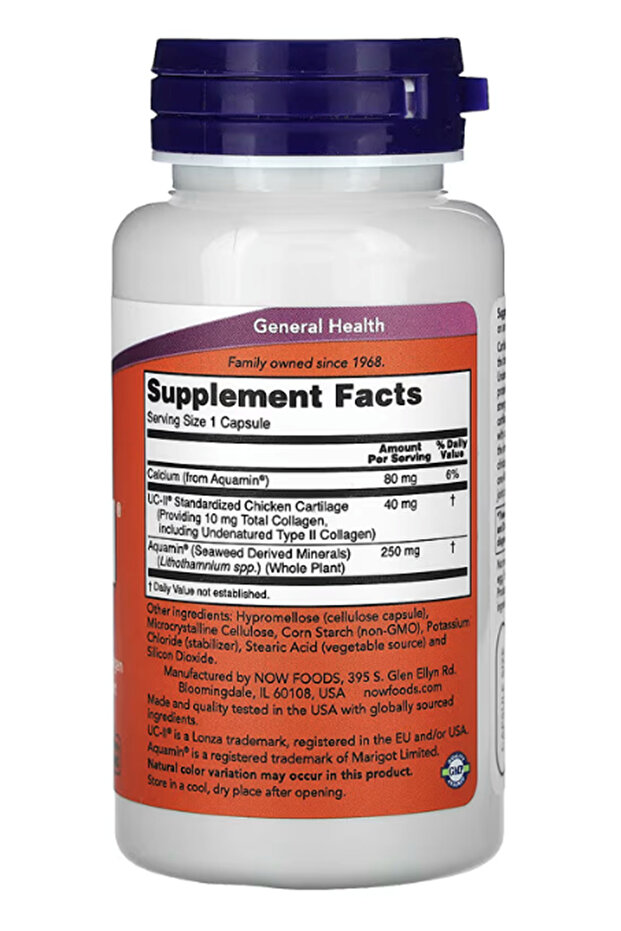 Now Foods , UC-II® Joint Health with Undenatured Type II Collagen, 120 ...