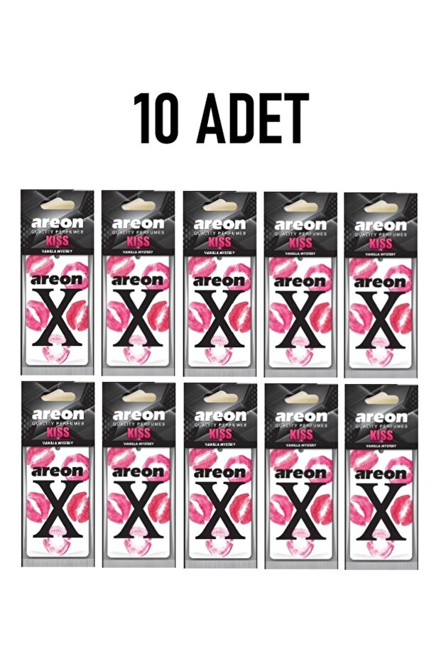 Areon 10 ADET (ÖPÜCÜKLÜ) KISS VANILLA MYSTERY KALİTELİ ARAÇ KOKUSU ...