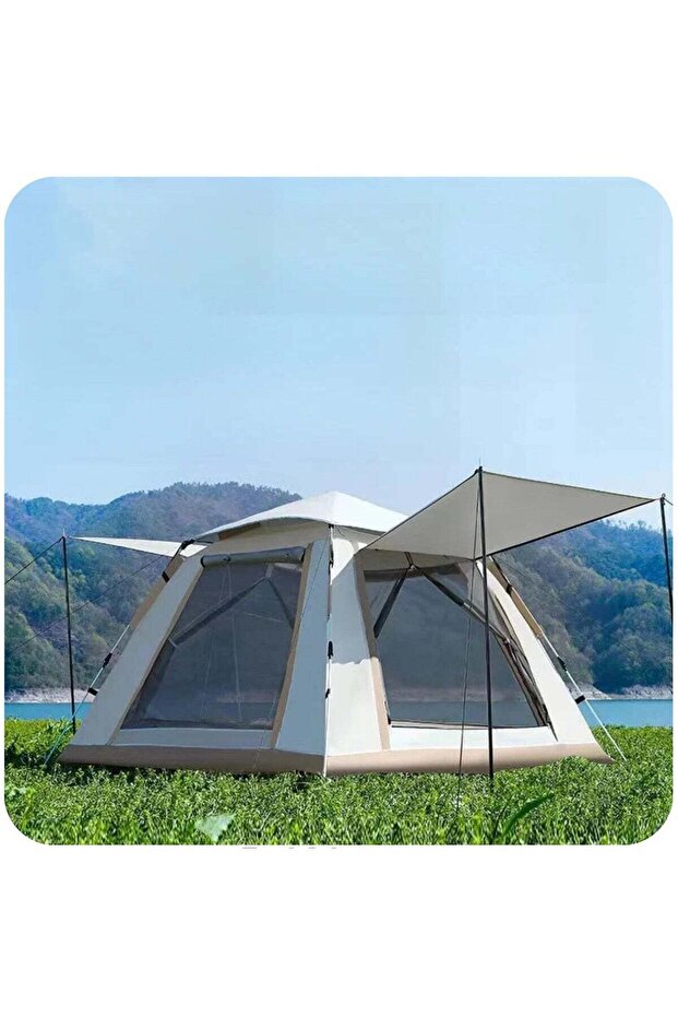 Generic Pop Up Tent, Family Camping Tent with 2 Big Door/Floor-to ...