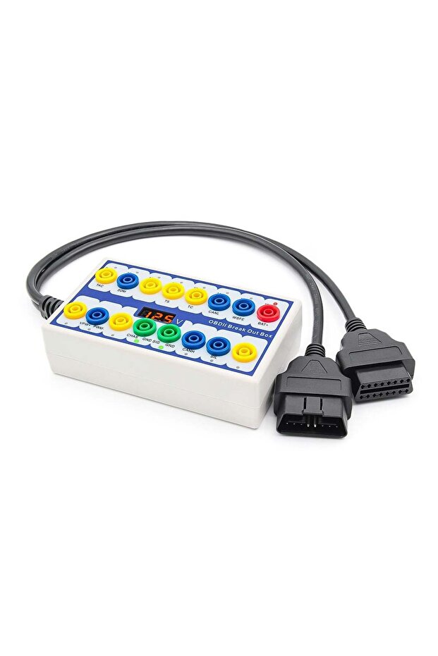 TECHSTAR Δοκιμαστής επικοινωνίας OBDII – OBD2 Breakout Box με δείκτες ...