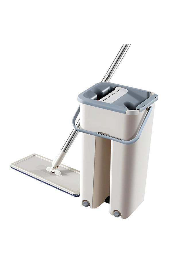 SDEPOT Set mop si galeata SDEPOT, cu 2 cuve separate pentru spalare si ...