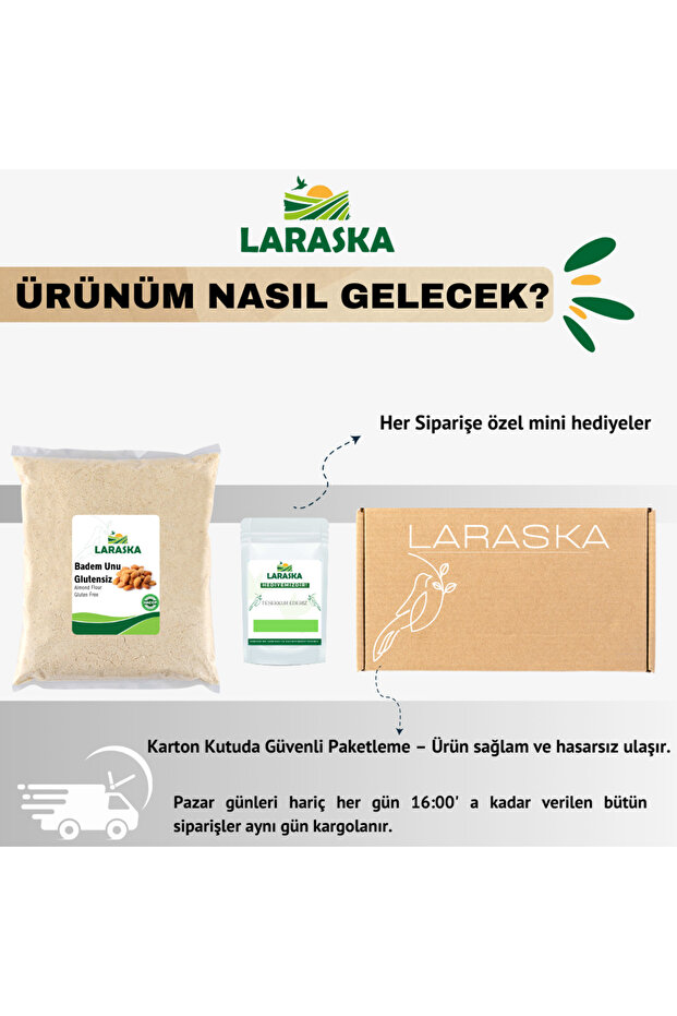 Laraska Glutensiz Badem Unu 250g - Almond Flour Gluten Free Vegan ...