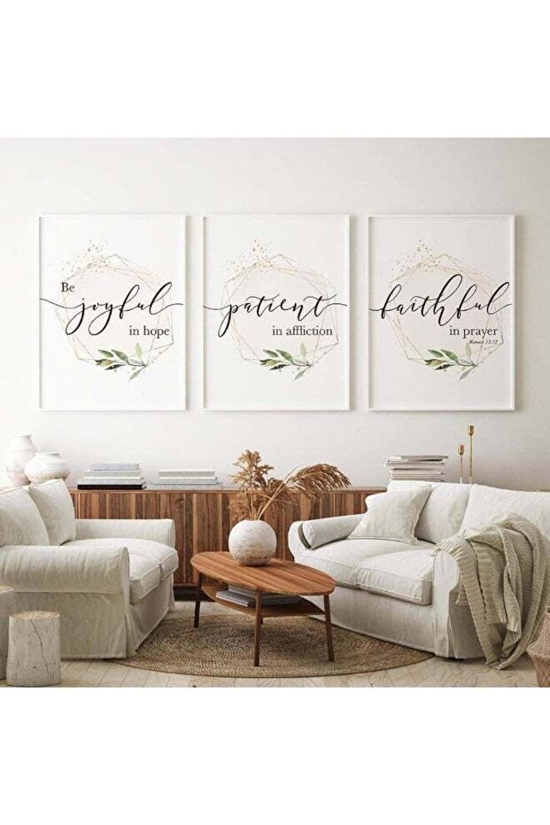 Emoda home Trove Bible Verse Minimalist Canvas Wall Art (40x60 cm ...
