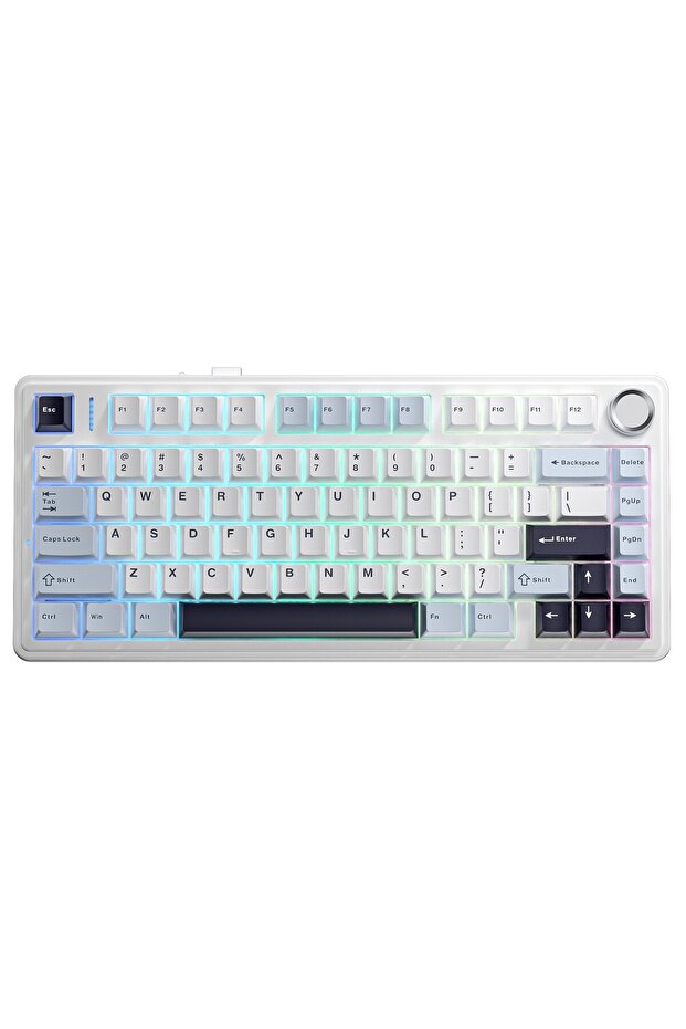 Aula F75 Mekanik RGB TKL Ice Vein Switch Kablosuz Makrolu Hot Swap ...