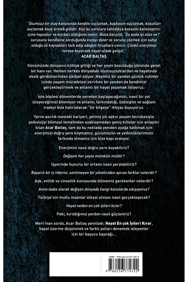 Genel Markalar Hayat En Çok İyileri Kırar - Acar Baltaş - Fiyatı, Yorumları