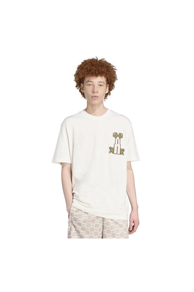 adidas Jy2973-E Monogram Lo Tee Men's T-Shirt White- Trendyol