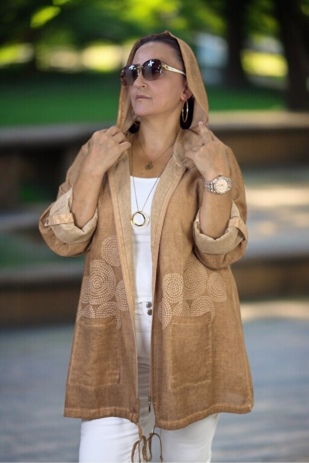 yagmurberen CEPLİ KAPÜŞONLU KATLANIR KOL DETAY BELDEN BÜZGÜLÜ EKSTRA ...