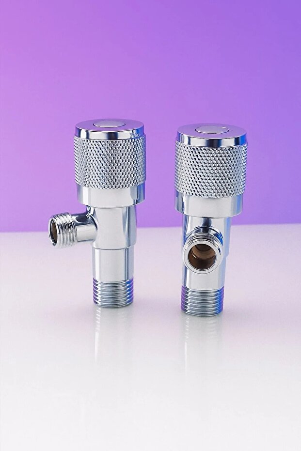 SUVİA Lüks Krom Kaplama 2’li Ara Musluk Seti Su Tasarruflu Dayanıklı ...