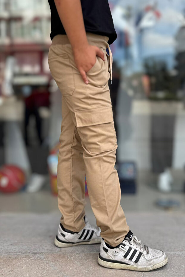 YAKAMEL Dječje trendi pantalone za srednju školu, podesive, Na ...