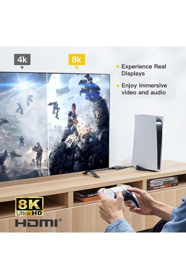 SHERRIVA 10K 8K HDMI Switch – 2 in 1 Out, Bi-Directional HDMI Splitter ...