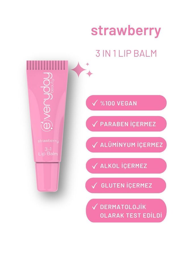 Everyday Beauty Strawberry 3 in 1 The Lip Balm*24 - Fiyatı, Yorumları