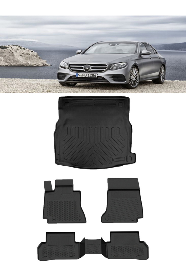 Sahler Mercedes E Serici W213 2016-2023 4.5D Paspas 3D Rİzline 3D Bagaj ...