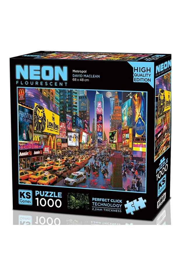 ÇEŞİT SEPETİM Erkek Çocuk Oyuncak KS Games Neon Metropol Puzzle 1000 ...
