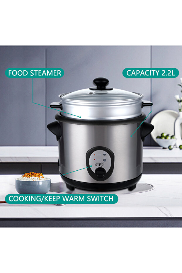 WINNINGSTAR Winning Star Rice Cooker, 5 Liter Capacity, Steam Cooking ...