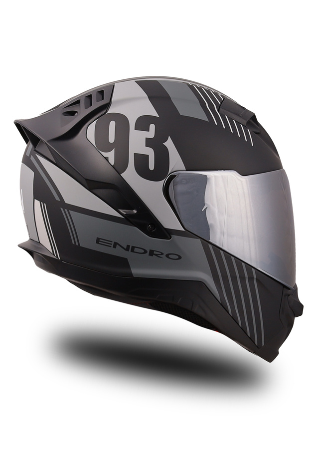 ENDRO Twister Route 93 Mat Siyah - Titanyum Kask - Fiyatı, Yorumları