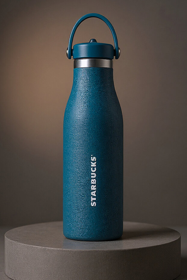 Starbucks Koyu Mavi Paslanmaz Çelik Yalıtımlı İçecek Şişesi Suluk 532 ...