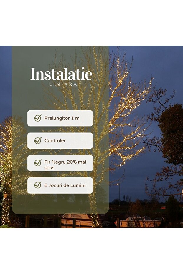 Merry Christmas Linear Christmas Lights, 50M, 498 LEDs, 8 Light Effects ...