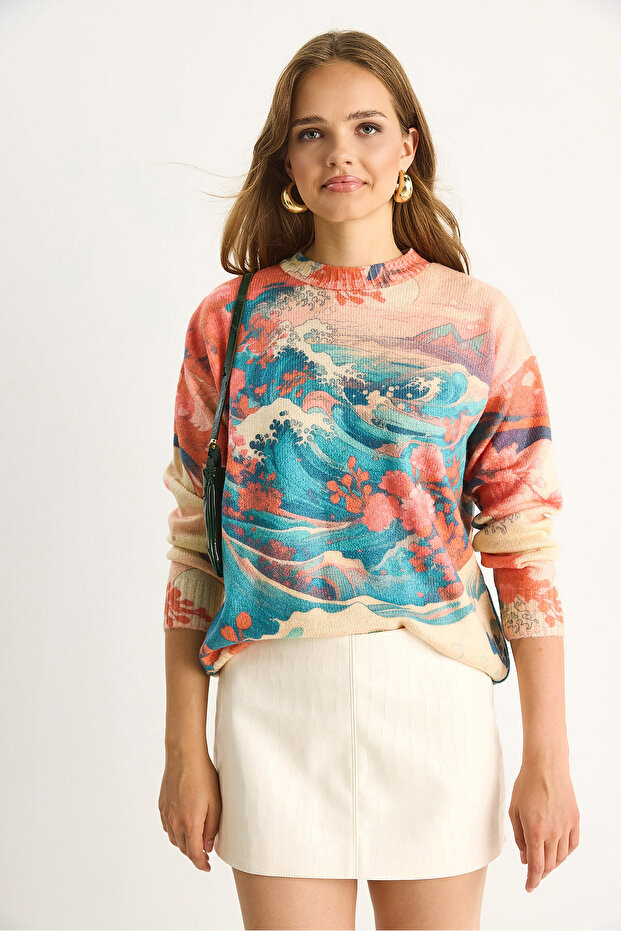 Bianco Lucci Pulover de damă din tricotaje- Trendyol