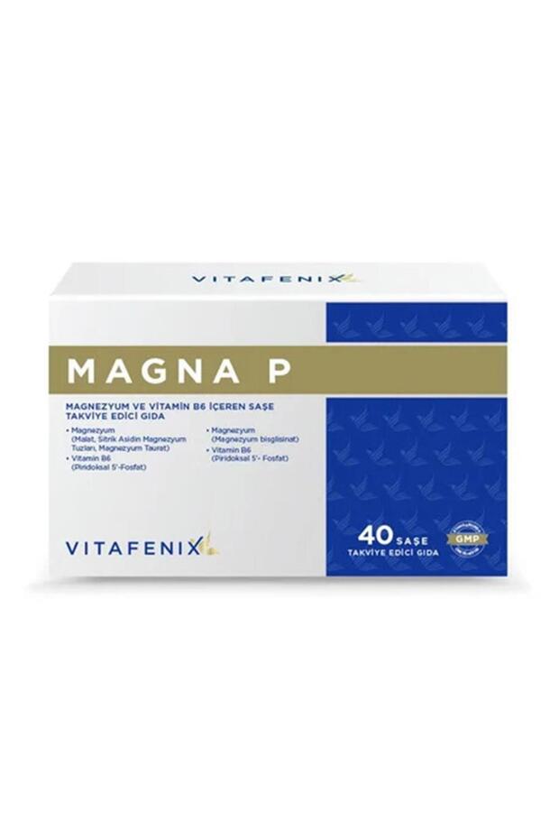 Vitafenix Magna P Magnezyum Ve Vitamin B6 Içeren Takviye Edici Vegan ...