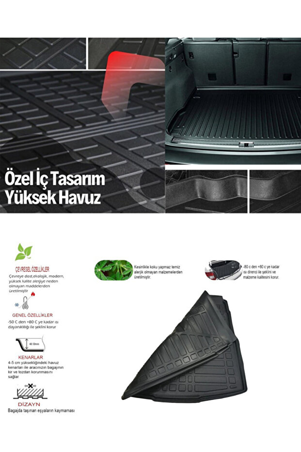 ACK Dizayn VOLKSWAGEN CADDY 2004-2010 ARACA ÖZEL ÜRETİM BAGAJ HAVUZU A+ ...