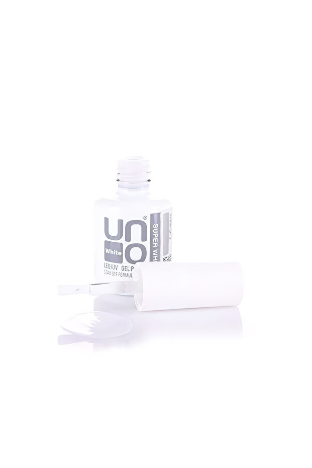 GÜMRÜK BEY Uno Süper White Beyaz Kalıcı Oje 15 ml – LED/UV Uyumlu Jel ...