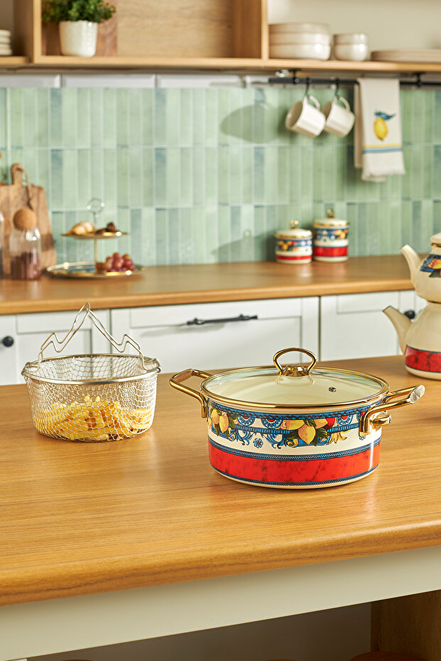 Karaca Amalfi Enamel Frying Pan 22 cm- Trendyol