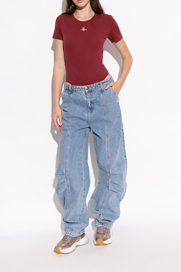 Emporio Armani Kadın Yüksek ve Rahat Taban File Detaylı Logo İmzalı Bej ...