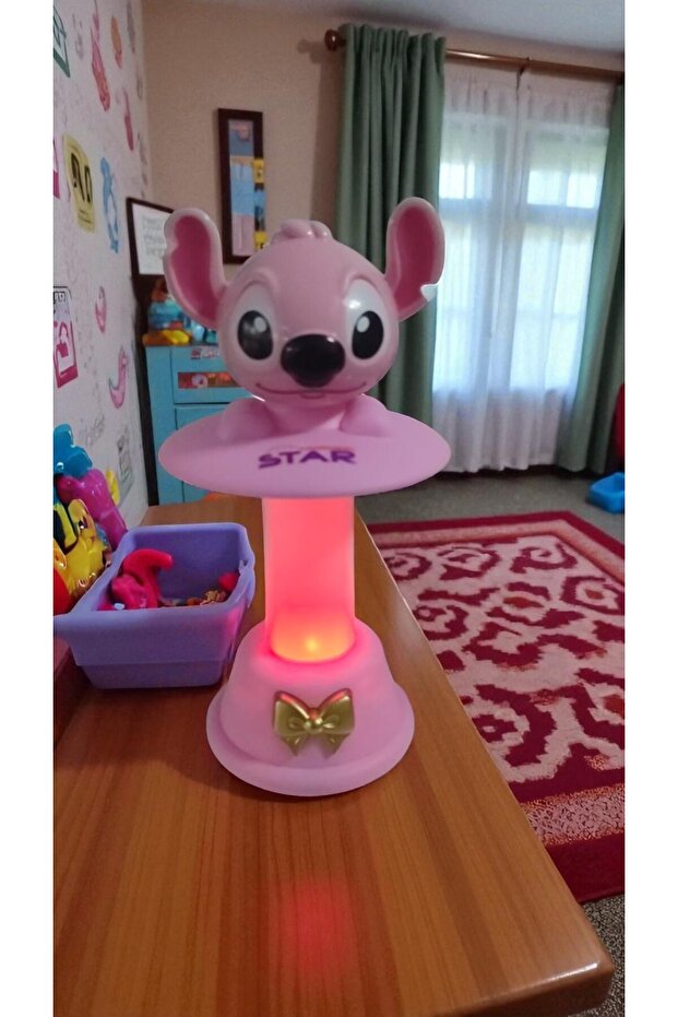 FAMEMUS ACCESSORY Stitch Kafa Sallayan Gece Lambası Boyut: 18 cm - Fiyatı, Yorumları