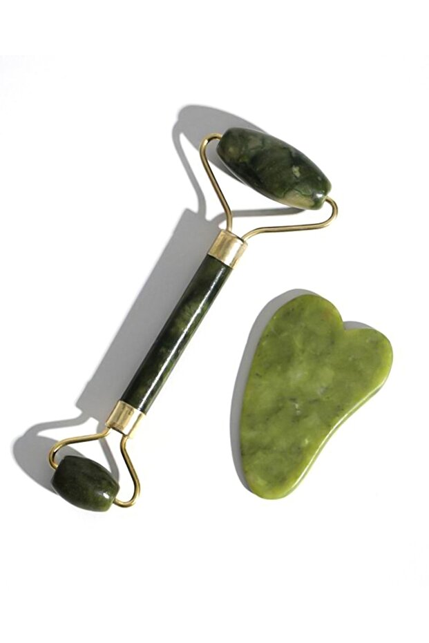 Fırsat7 2'li Set Yeşim Taşı + Gua Sha Masaj Taşı - Fiyatı, Yorumları