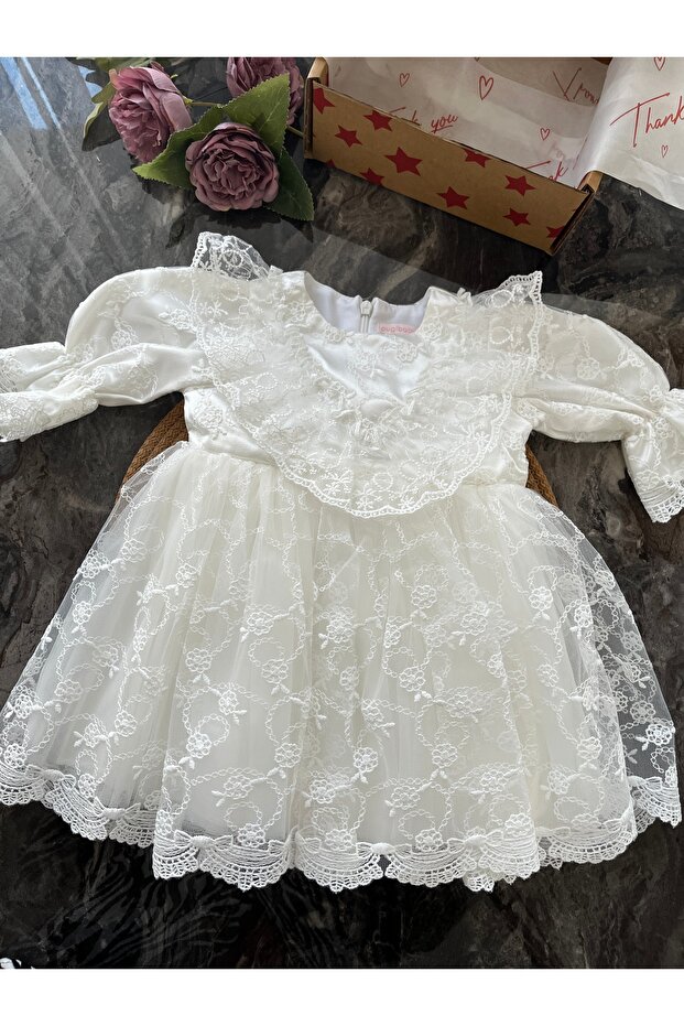 Pugi Baby Sakura Kız Bebek Mevlit Seti 4'lü Krem - Fiyatı, Yorumları