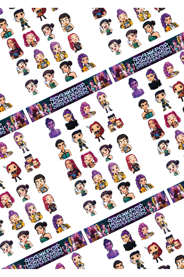 cakaybu HUNTERIX Kpop Hunters Sticker Seti – 20 Parça Anime Karakter ...