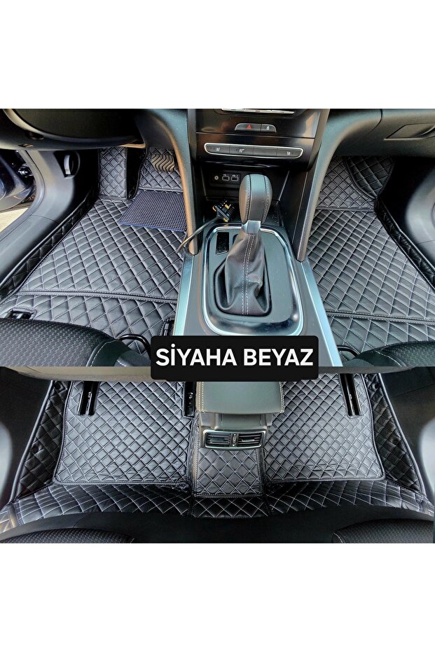 FEYZA OTO SEAT LEON MK3 2013 - 2019 Uyumlu 8d DİAMOND SİYAHA BEYAZ ...