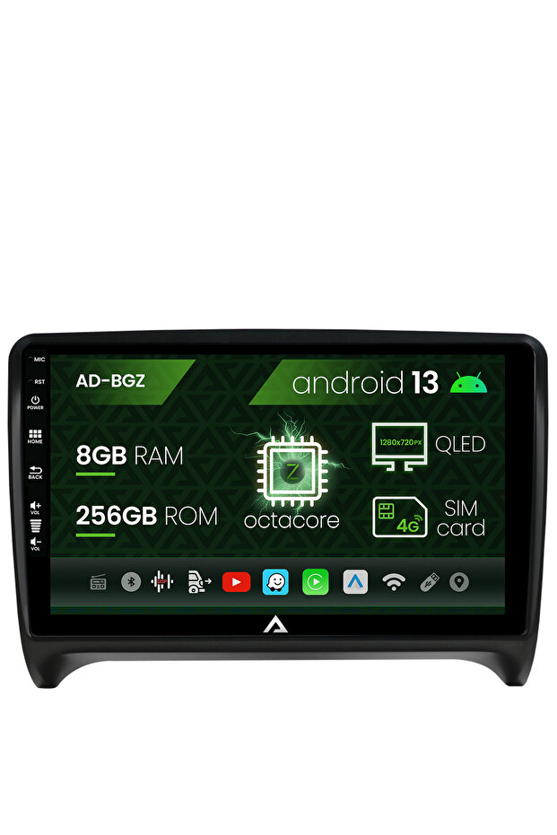 AutoDrop Audi TT Navigation, Android 13, Z-Octacore / 8GB RAM + 256GB ...