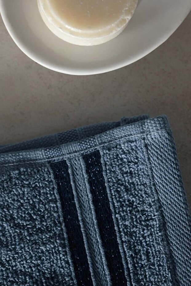 Madame Coco Yeni Sezon Maynor Bordürü Floşlu 2'li %100 Pamuk El Havlusu - Mavi - MAVİ - Fiyatı ...