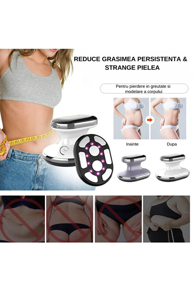 ILA PRODUCT Συσκευή αδυνατίσματος και διαμόρφωσης σώματος, EMS RF, μασάζ, φωτονικό LED, λευκό ...