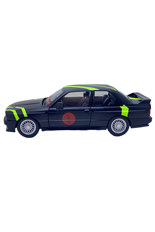 JPT Macheta BMW E30 M3 DTM negru ursulet 1:24 cu sunet, lumini, pornire ...