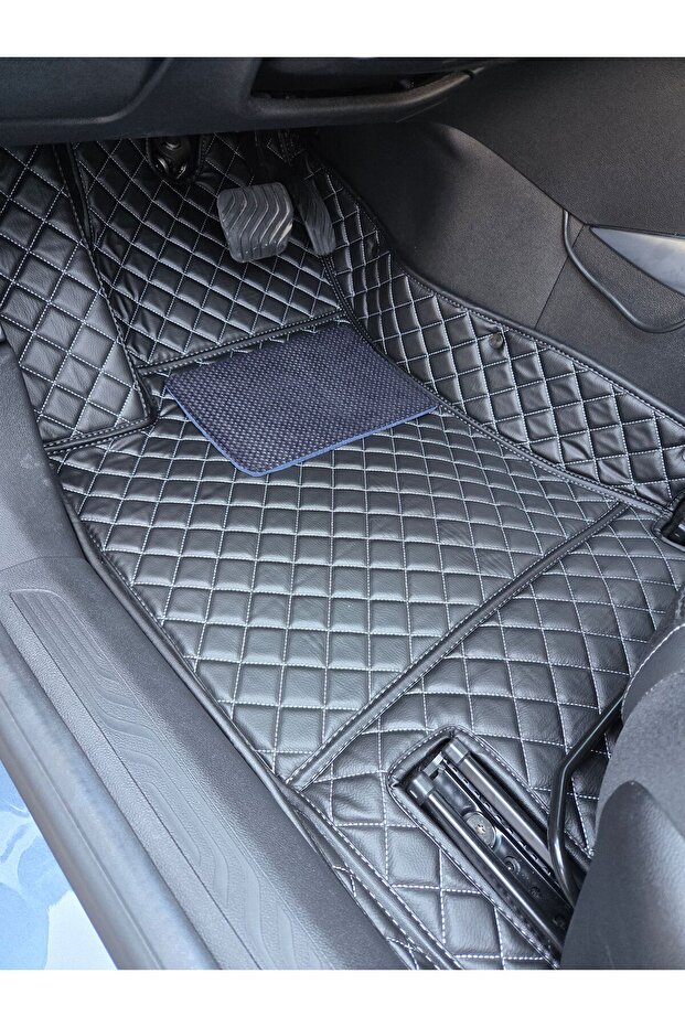 FEYZA OTO SEAT LEON MK3 2013 - 2019 Uyumlu 8d DİAMOND SİYAHA BEYAZ ...