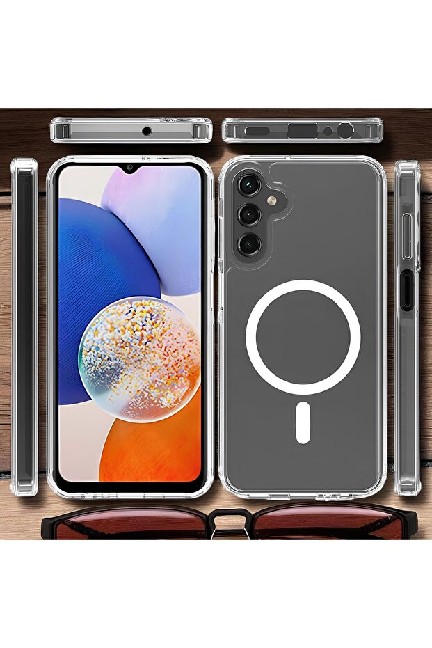 TechTrove Samsung Galaxy S25 FE Kılıf Magsafe Şarj Özellikli Şeffaf ...