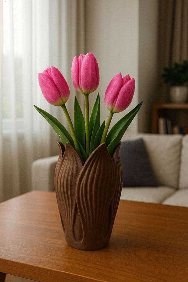 TIGEA Accessories LOTUS 3D MODERN TARZ DEKORATİF VAZO - Fiyatı, Yorumları