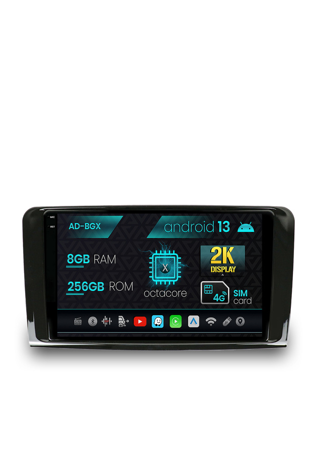 AutoDrop Σύστημα πλοήγησης Mercedes Benz ML W164/GL X164, Android 13, X ...