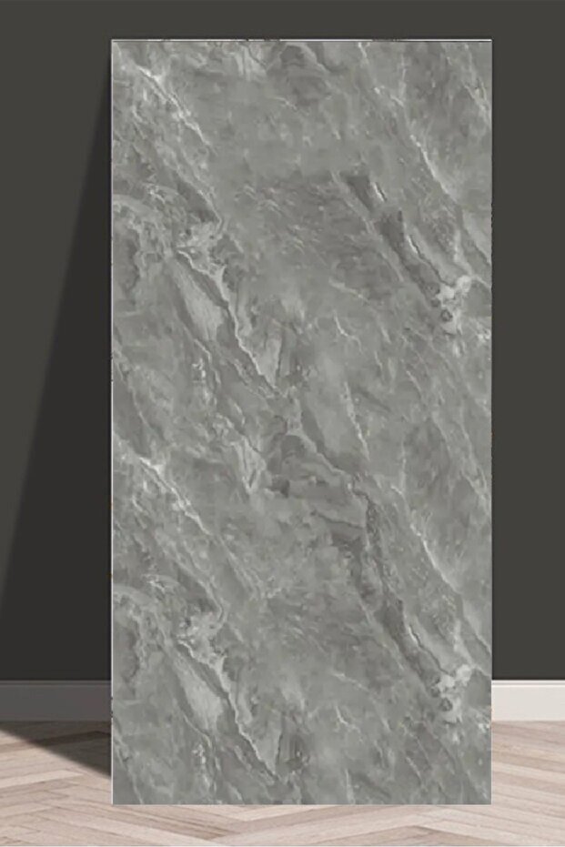 BienHome 30x60cm Lüx Gri Kendinden Yapışkanlı Antrasit Pvc Döşemesi ...