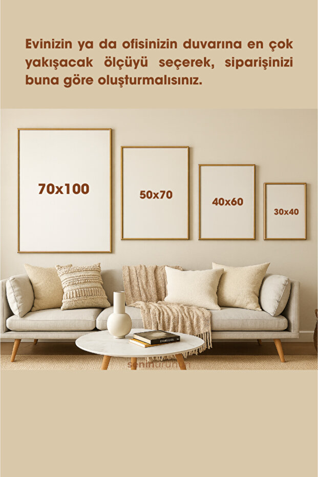 seninürünün Gerçek Cama Baskı Dikey Dini Temalı Cam Tablo 270 Tekli ...