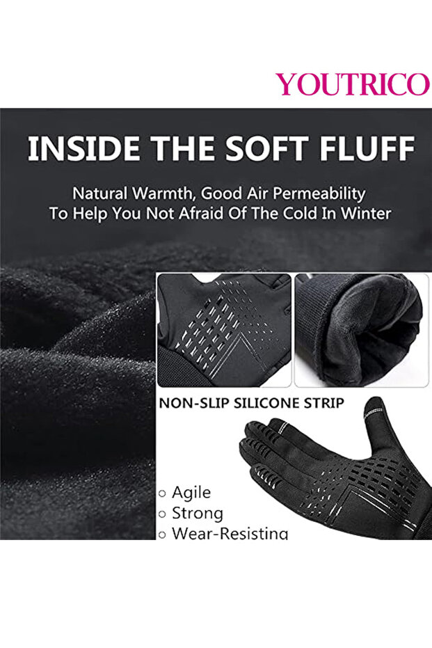 Youtrico All-Weather Winter Gloves-Touchscreen-Friendly,Warm for ...
