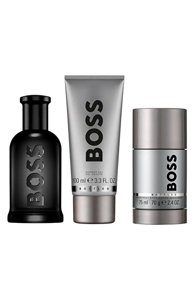 Hugo Boss Boss Bottled Perfume 100 ml + DST 75 ml + SG 100 ml (man ...