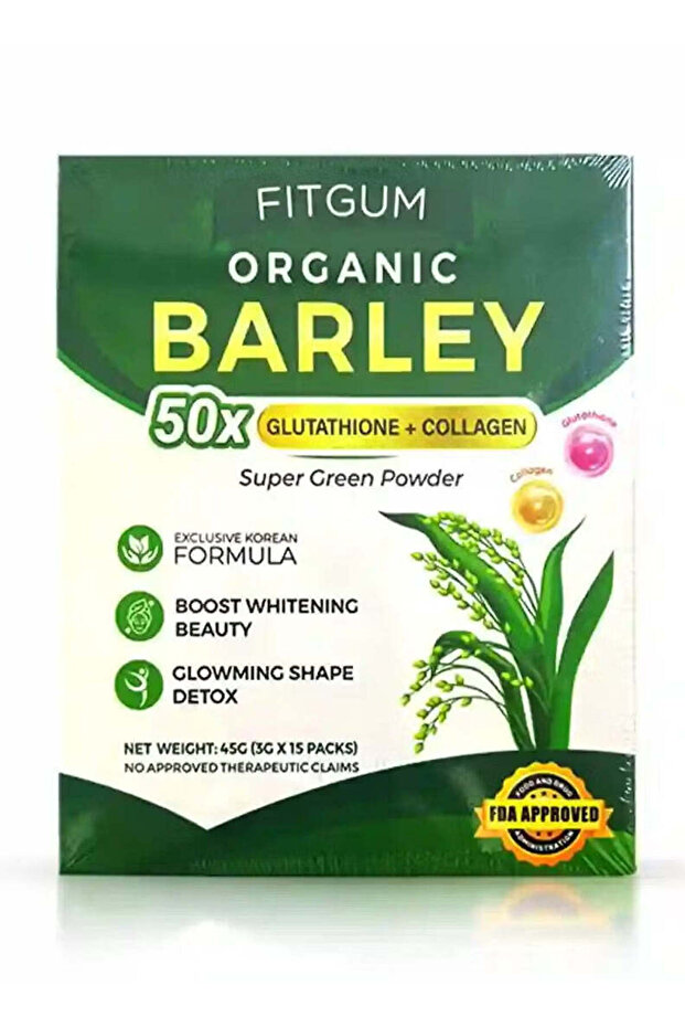 Fitgum Organic Barley — Super Green Powder (Glutathione + Collagen ...