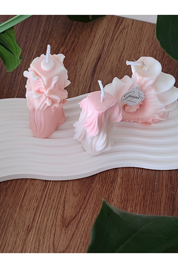 guya ceramics “GUYA Aura 3’lü Mum Seti – Sandal Kokulu” - Fiyatı, Yorumları